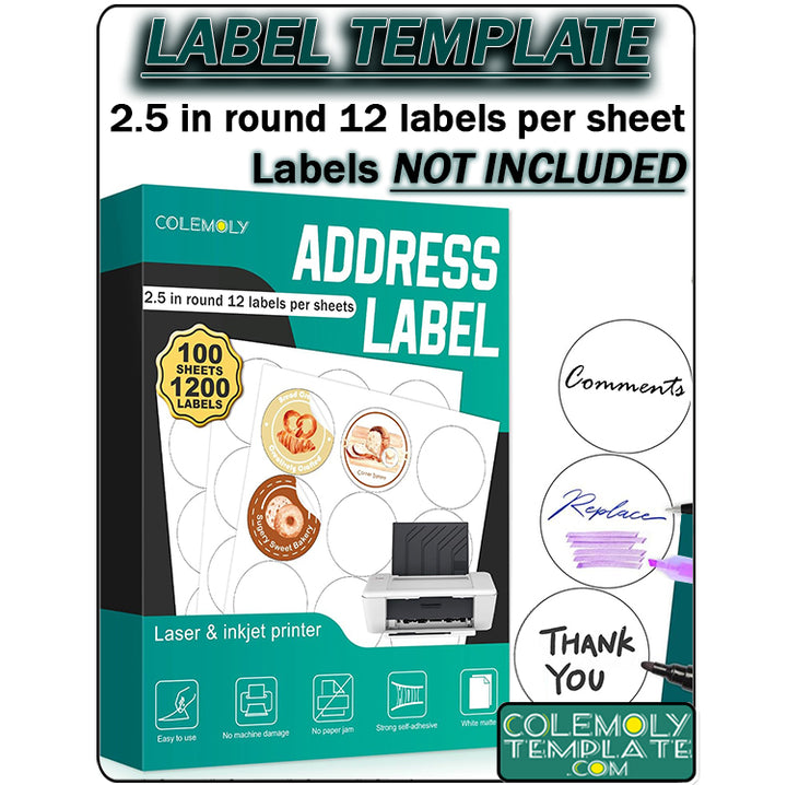Products – Directly Download Colemoly® Blank Label Templates